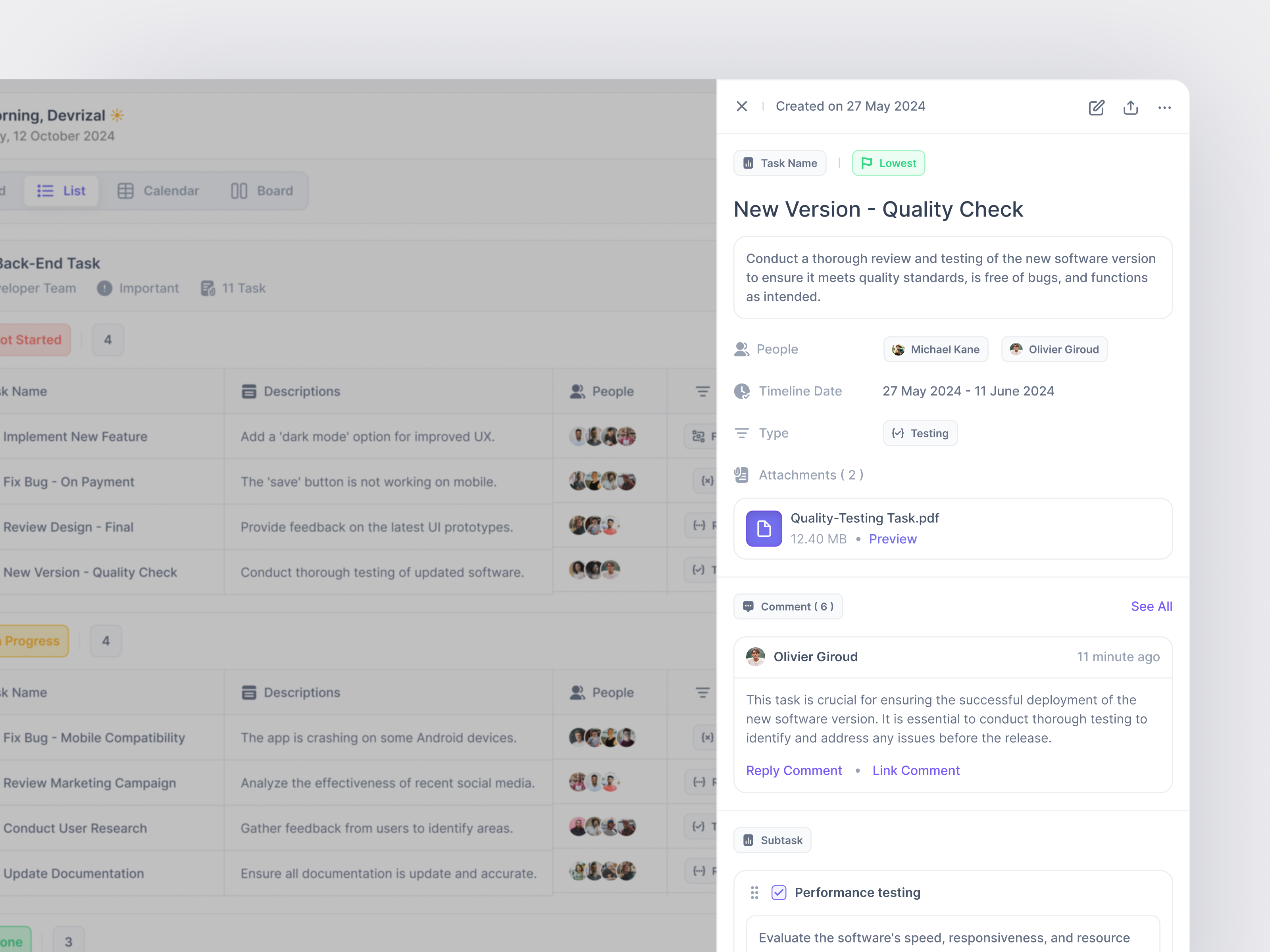 Task.Co - Details Task Management Dashboard by Ananto Nugroho Putra for ...