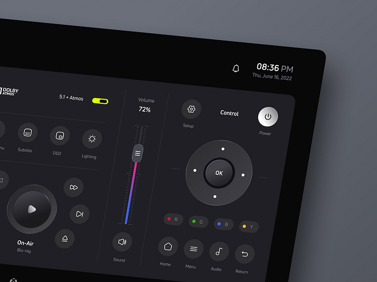 Remote Control App - Dark 😍 by Mohammad Reza Farahzad 🏆 for Acedesign ...
