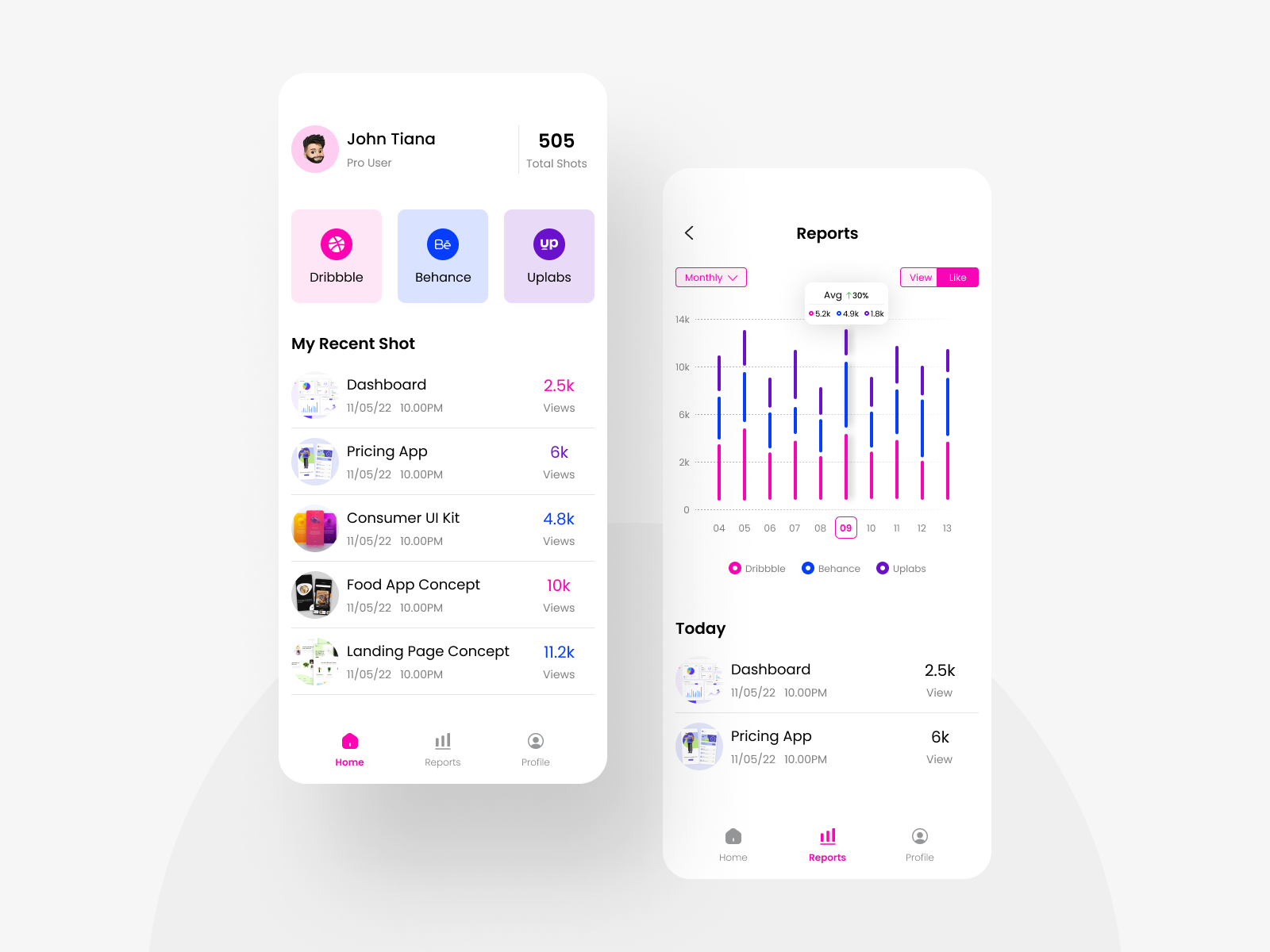 🕹Design Shots App Concept #03 by Saravanan on Dribbble