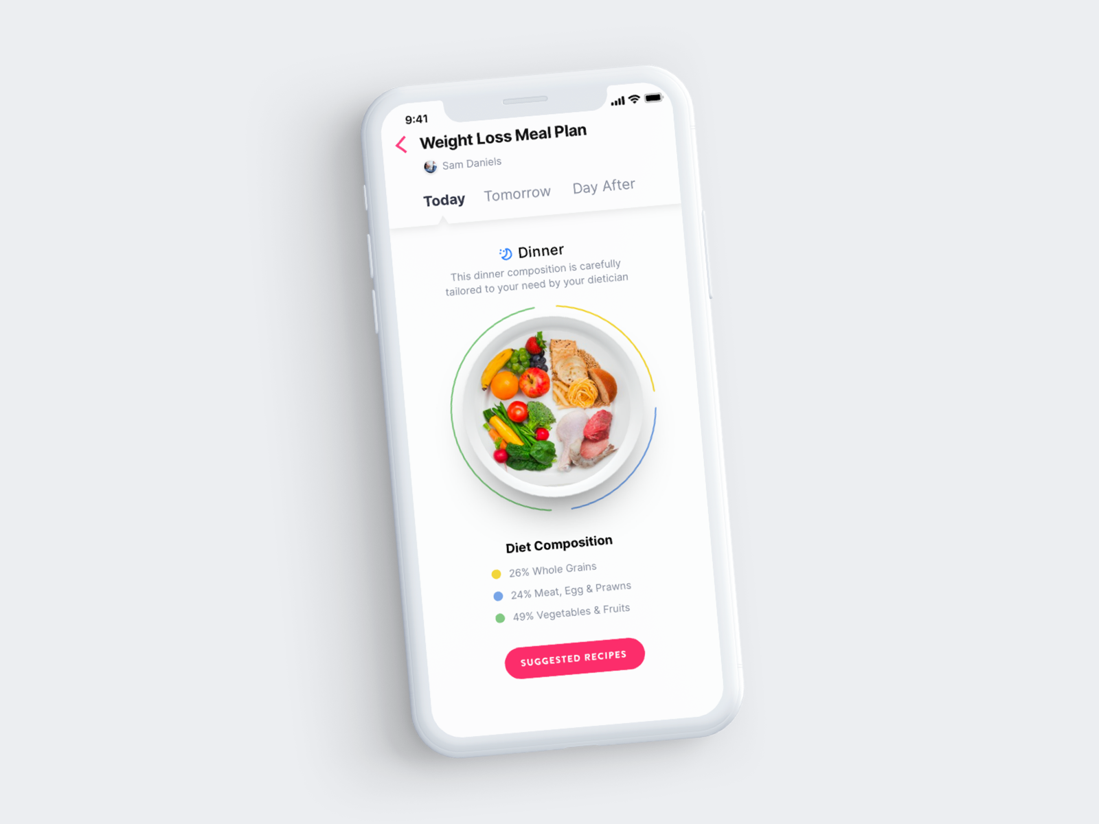 My plate macros breakup by Raunaq Shah📱 on Dribbble