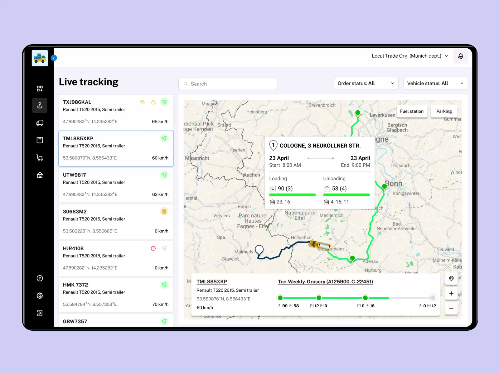 Trucking Dispatch Software by Arevik Torosyan for Intellias on Dribbble