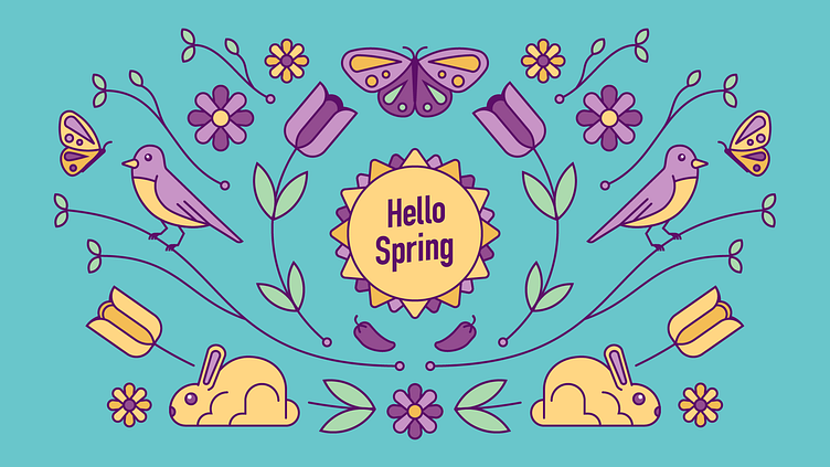 Spring Desktop Wallpaper by Eleven Peppers Studios on Dribbble