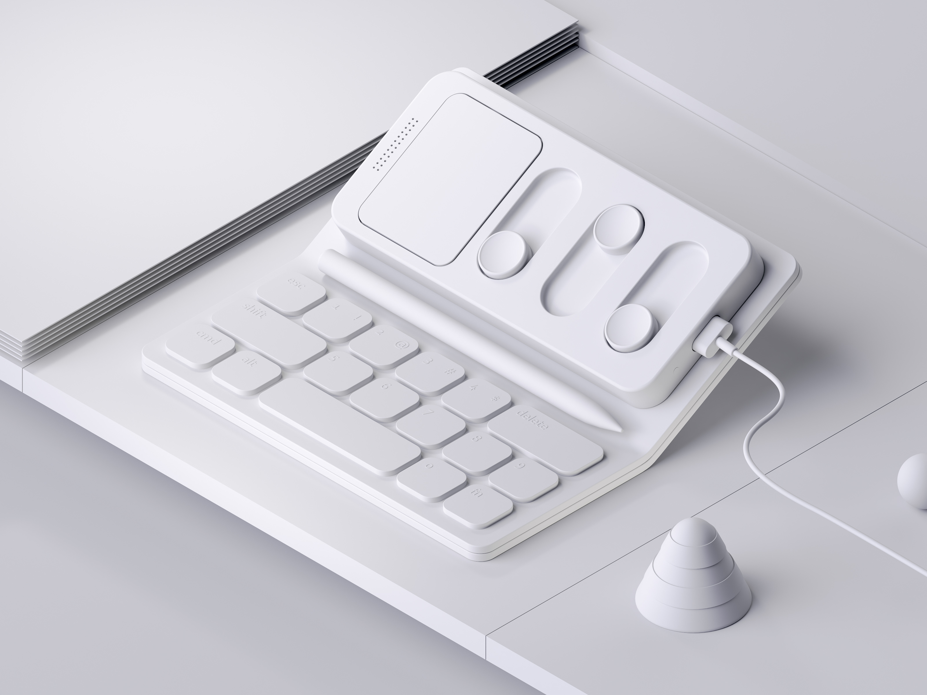 3D Flip Keyboard by Tran Mau Tri Tam on Dribbble