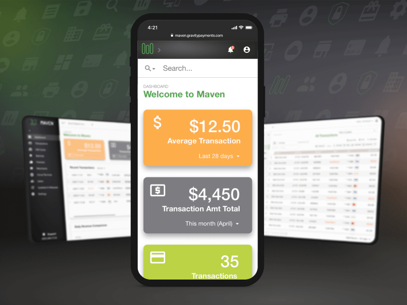 Maven credit card dashboard by Christoph Foulger on Dribbble