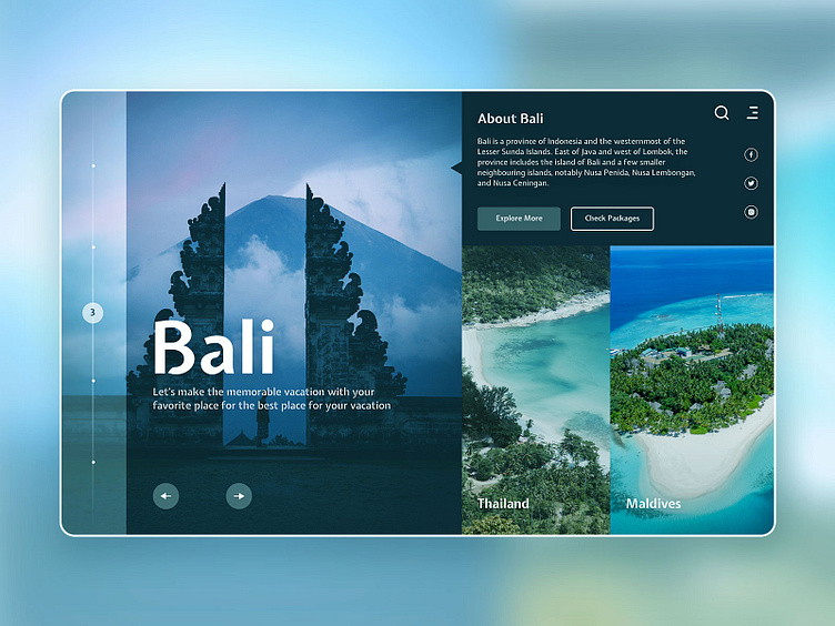 Tourism Website Landing Page Design by The Gray Bear on Dribbble