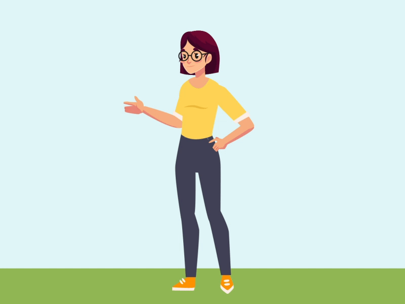 Female Teacher Cartoon Gif