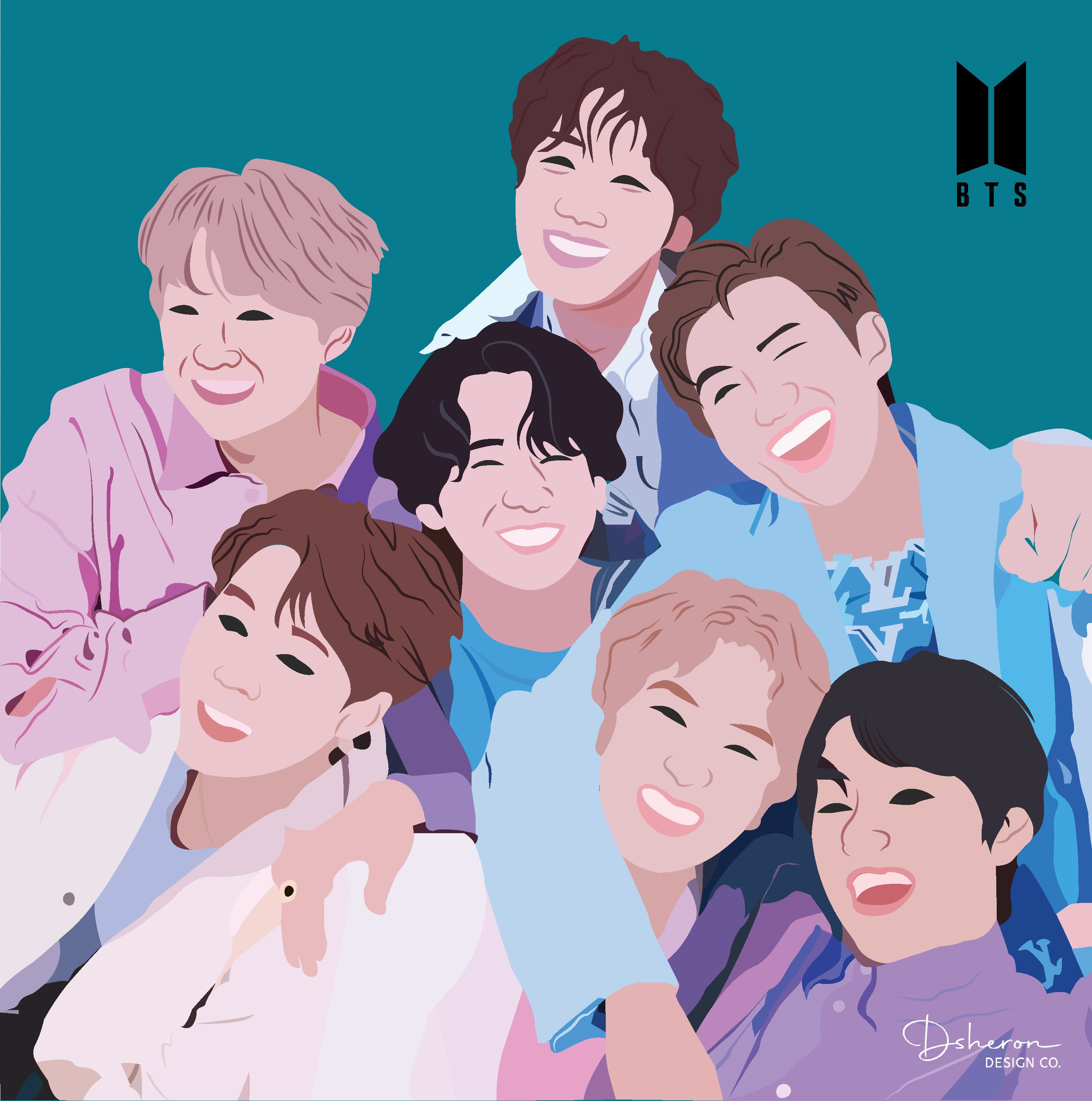 BTS Vector Illustration by Dariyus Rayan on Dribbble