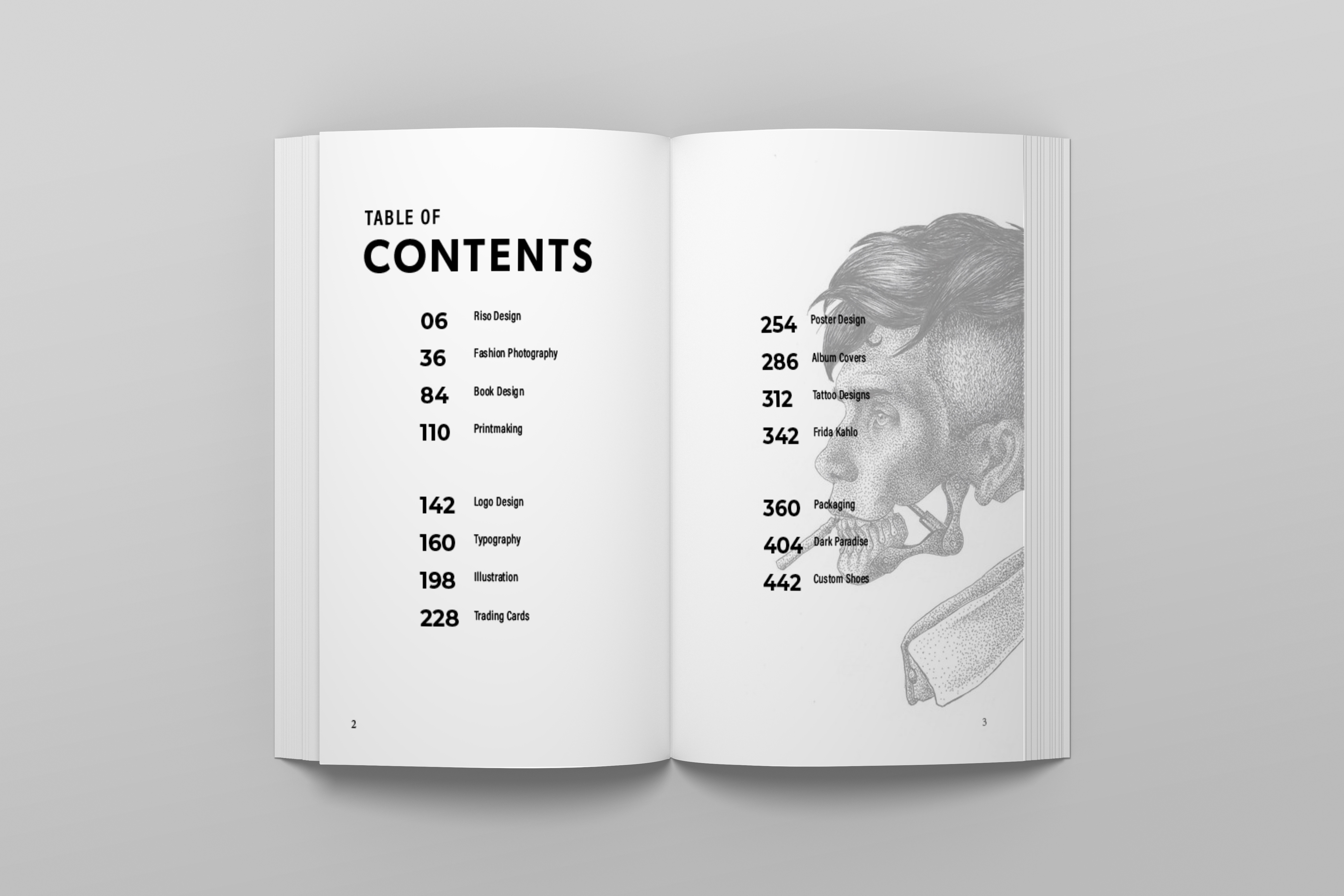 Book Table Of Contents Design