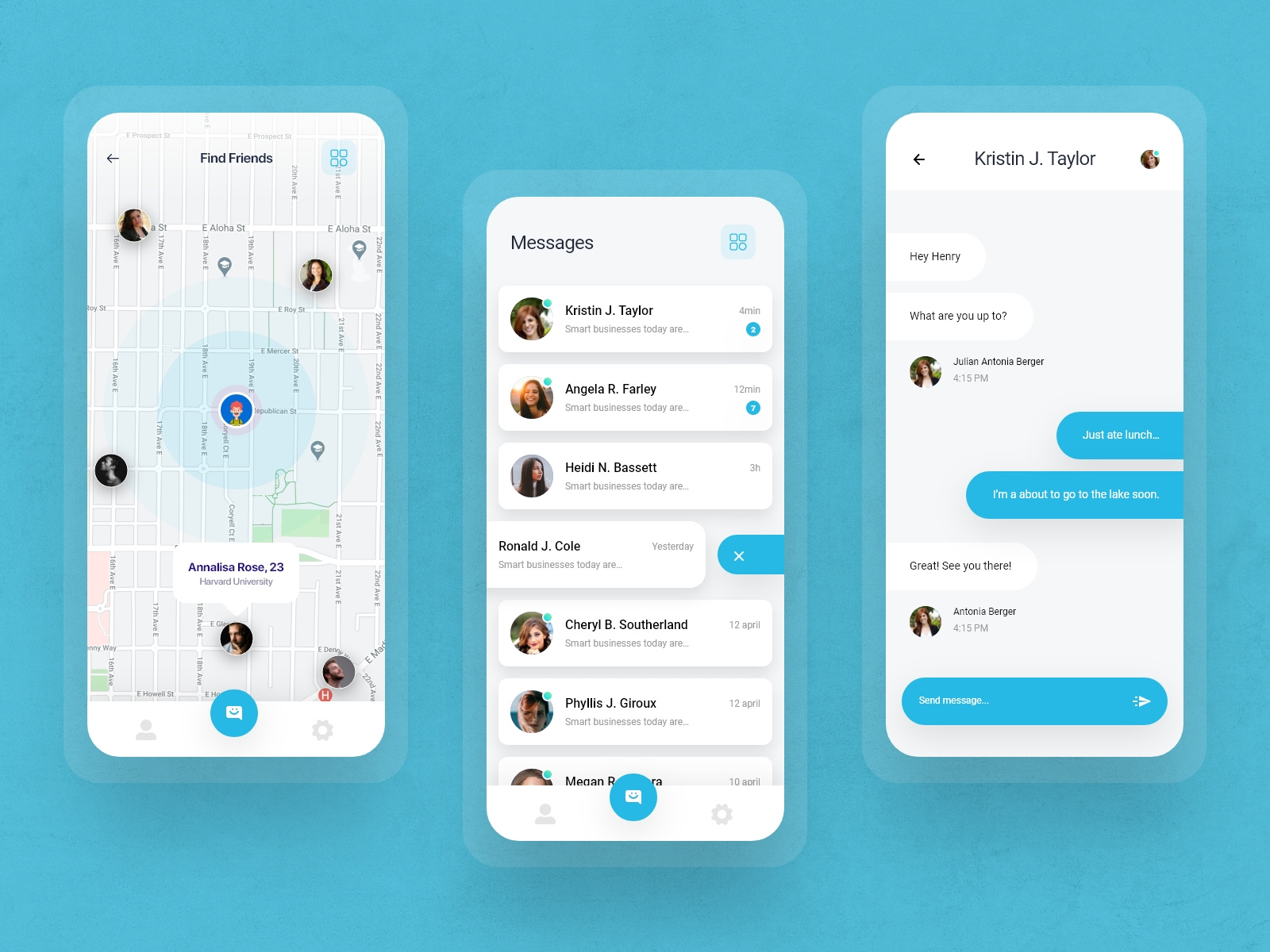 Best Chat UI Designs for Mobile App by Excellent Webworld on Dribbble