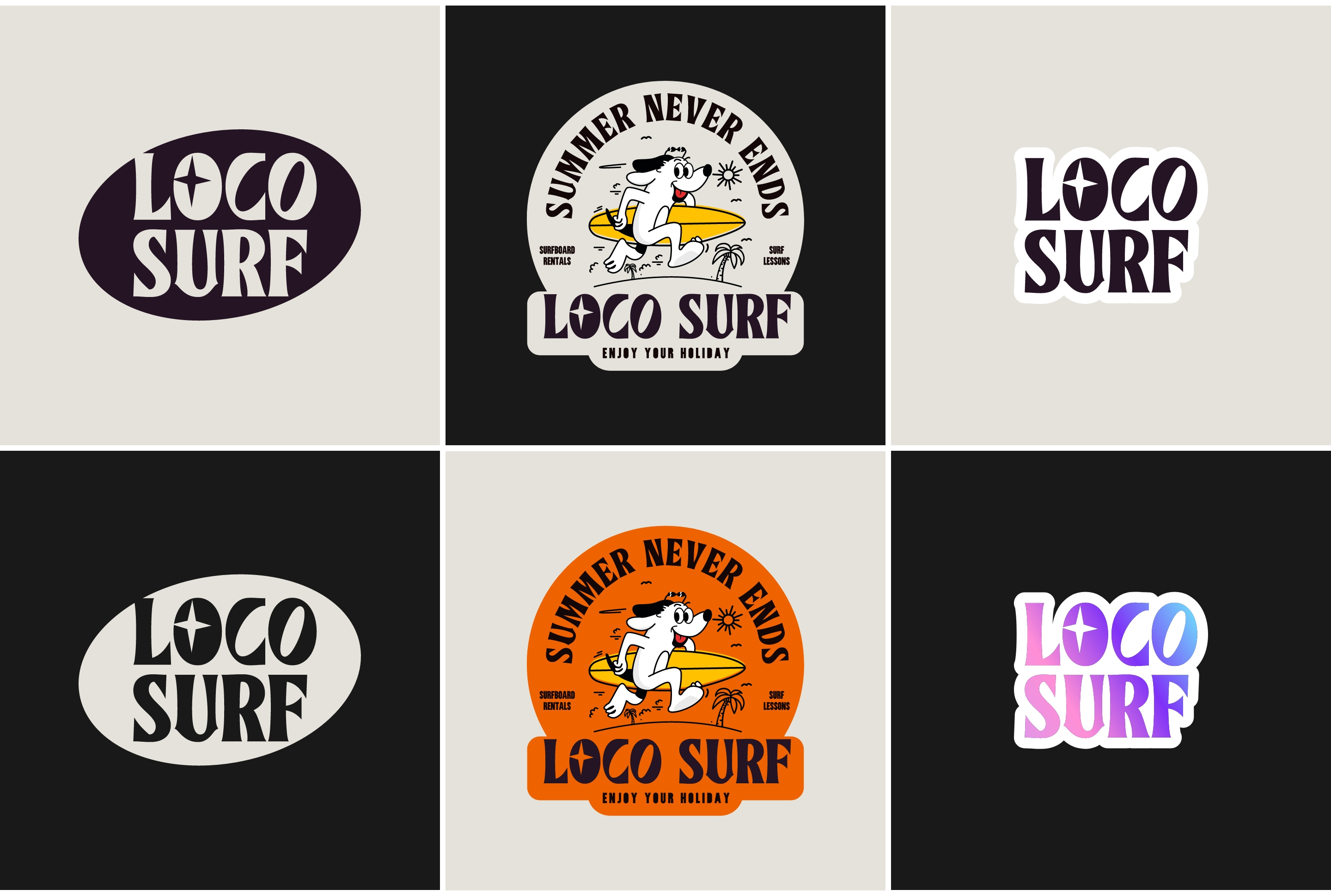 Surf Shop Branding Design - Logo by Dannniel for Marcato Studio on Dribbble