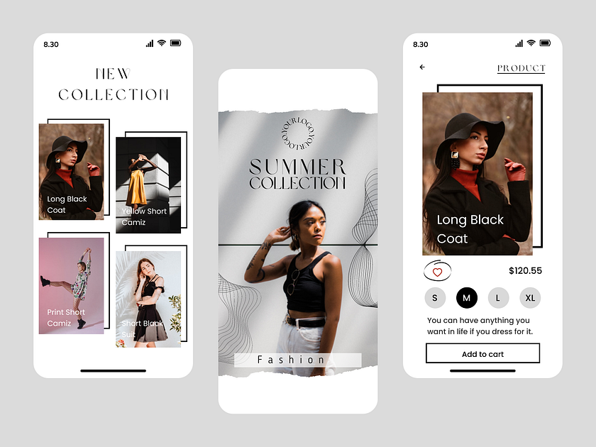 Ecommerce Mobile App Designs Themes Templates And Downloadable
