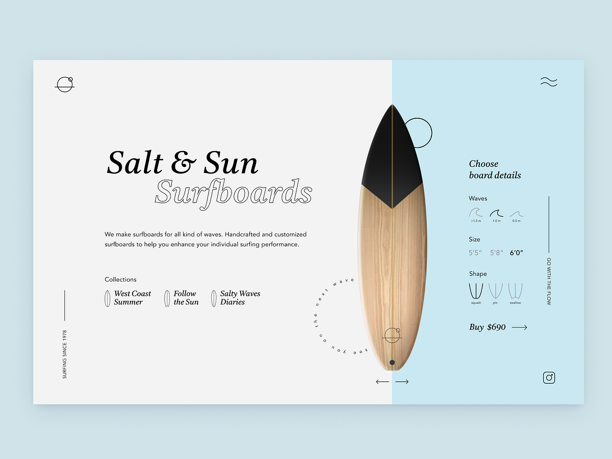 Salt & Sun Surfboards by Weronika Brenda for Flod on Dribbble