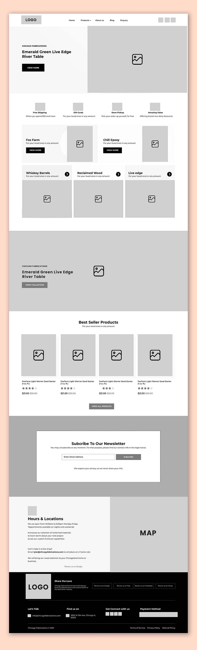 Chicago Fabrications - Website Design by Saurabh Katna on Dribbble