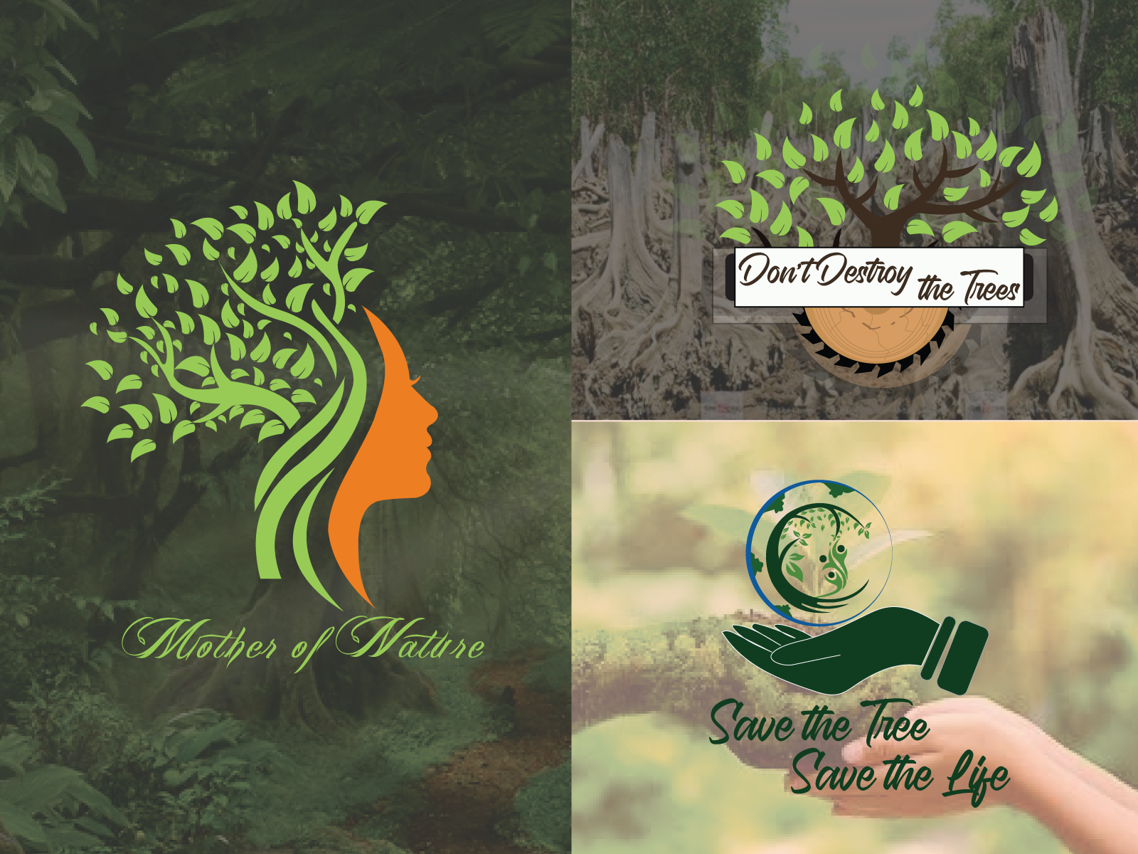 Logo with nature by Sanchita Mukharzee on Dribbble