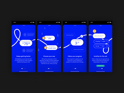 Mobile Carousel Walkthrough by Alexis Romanoff on Dribbble