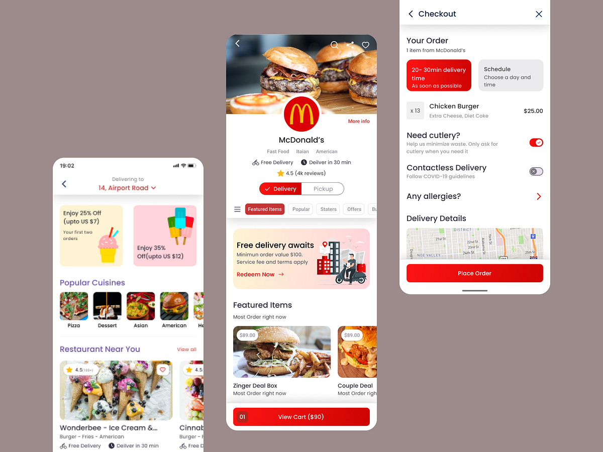 Red UI designs, themes, templates and downloadable graphic elements on ...