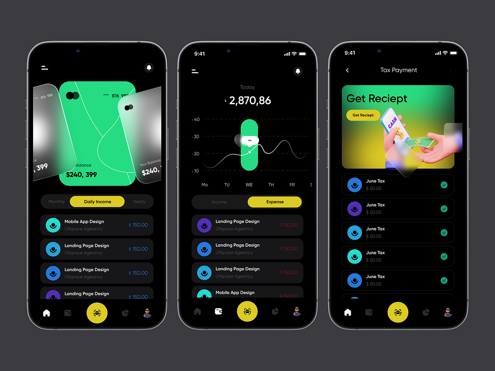 Dark App designs, themes, templates and downloadable graphic elements ...