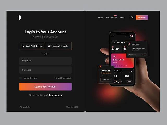 Browse thousands of Login UI images for design inspiration | Dribbble