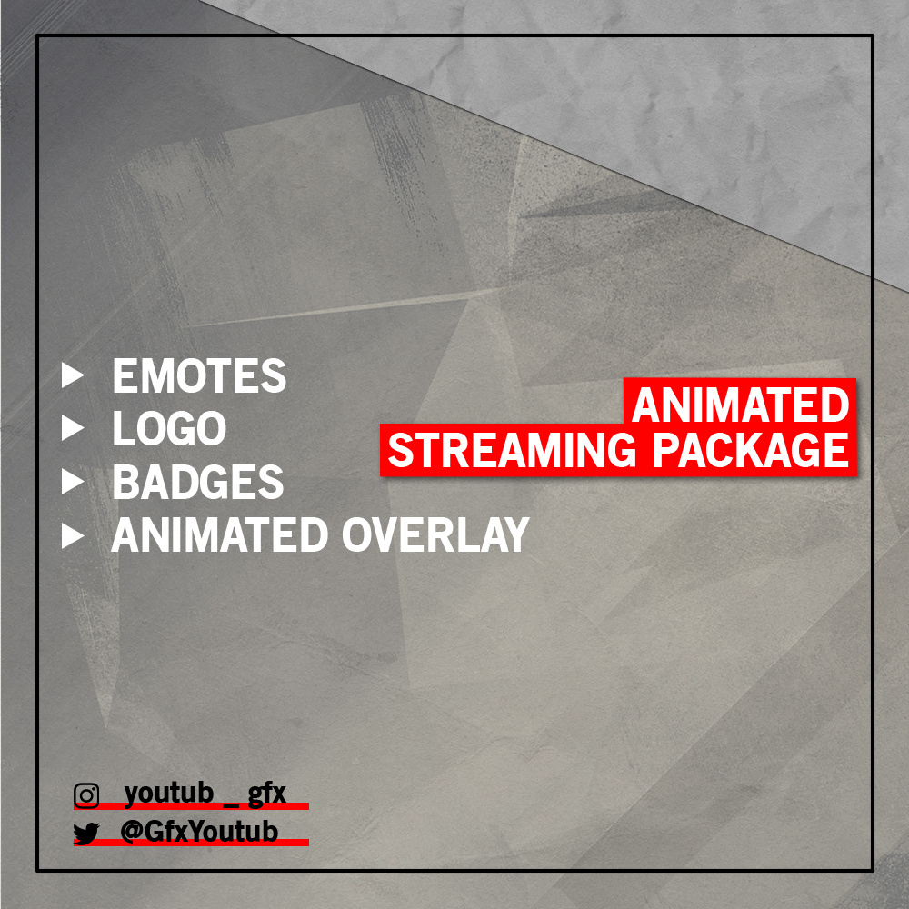 Streaming Package By Youtubegfx On Dribbble