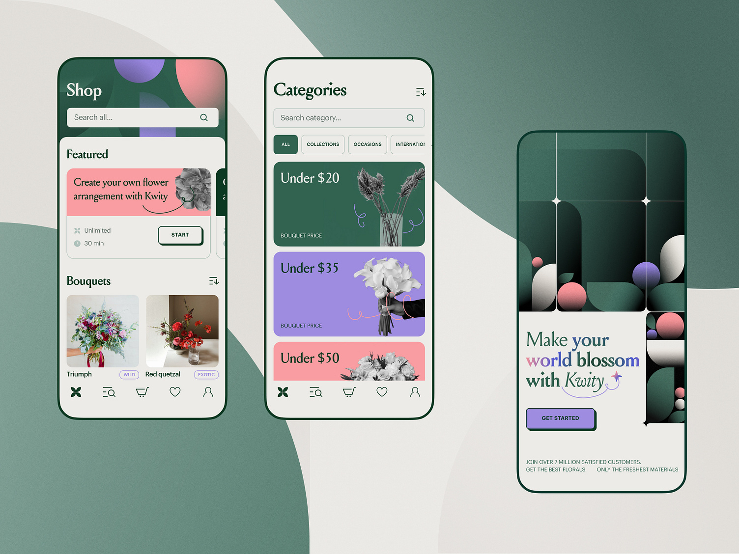Flower Store App Design by tubik UX for tubik on Dribbble