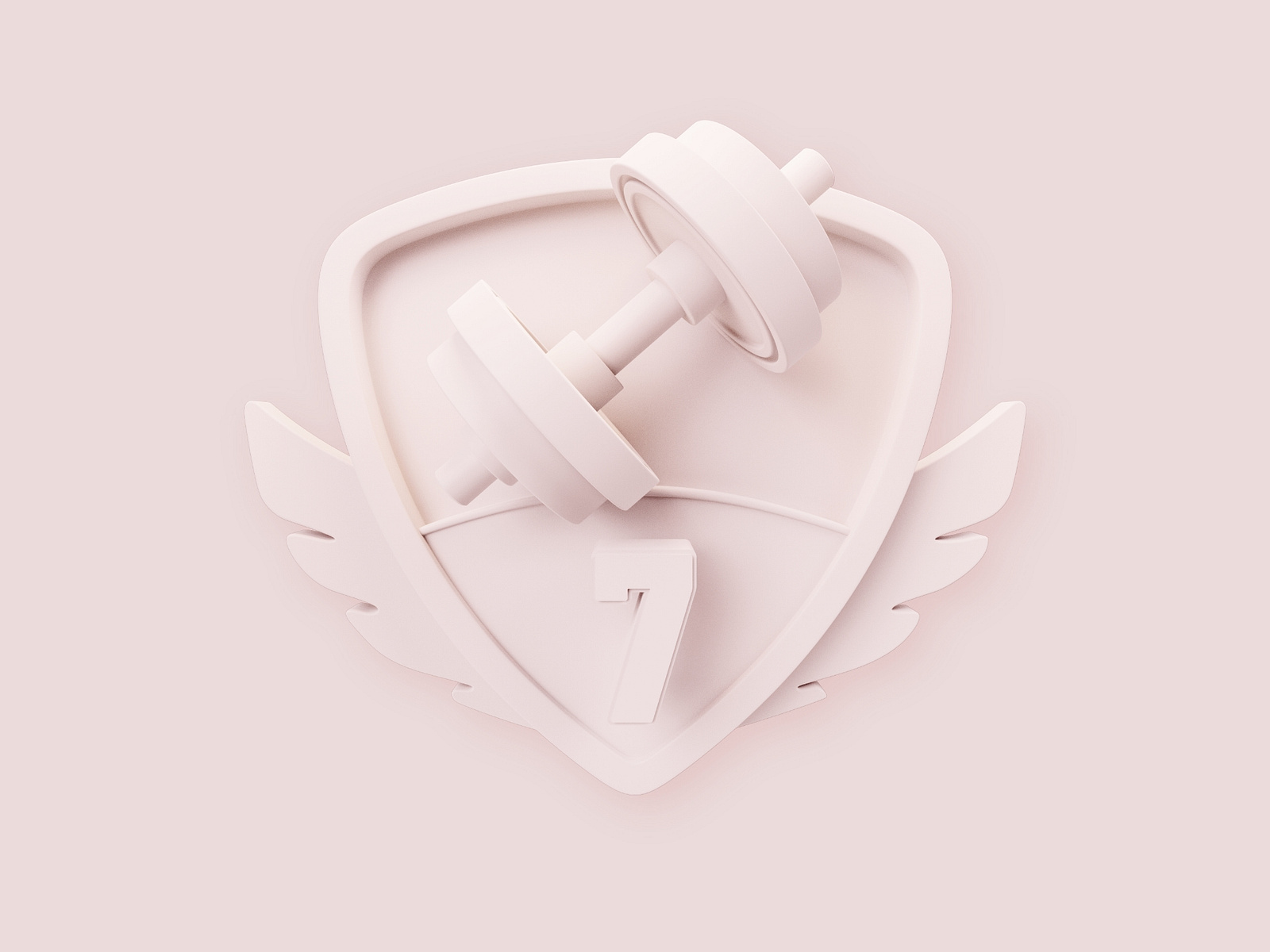 Dumbbell Prize - Clay by Fabrizio Boni on Dribbble