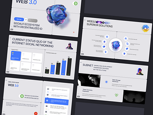 Web 3.0 slides design - Pitch by Jay Ji on Dribbble
