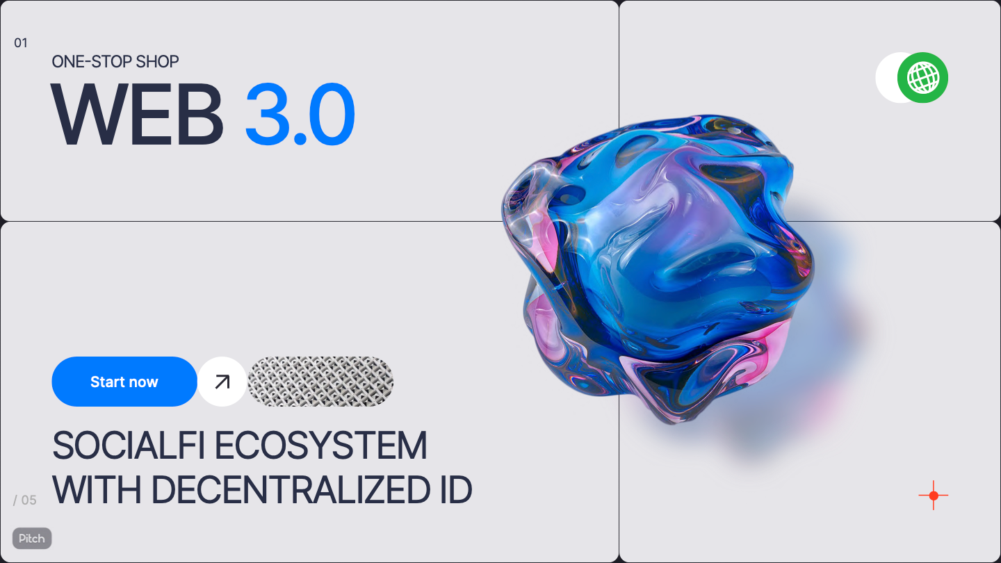 Web 3.0 slides design - Pitch by Jim ØDStudio on Dribbble