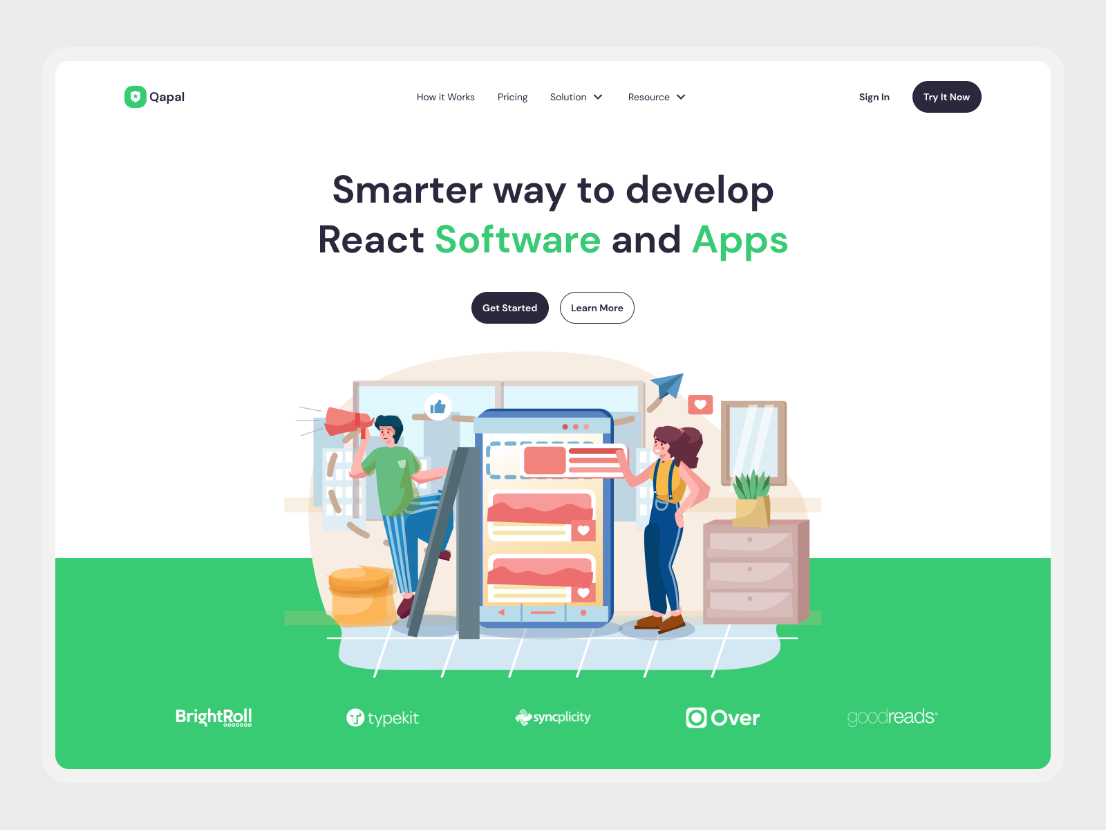 React Framework Landing Page UI by Dimas Wibowo on Dribbble