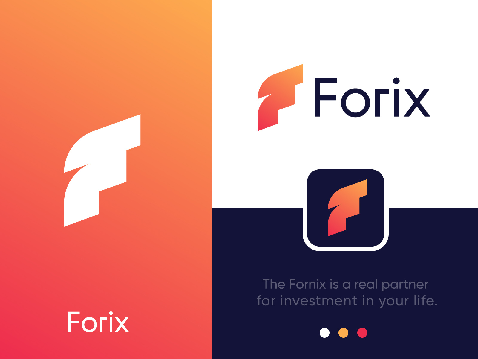 Forix l f letter mark by Jisan Branding on Dribbble