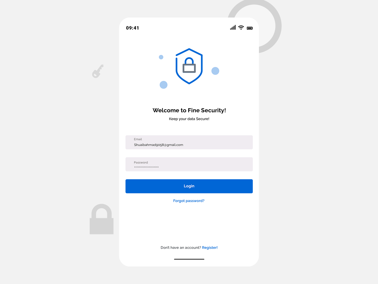 Security App UI Design by Shuaib Ahmad on Dribbble