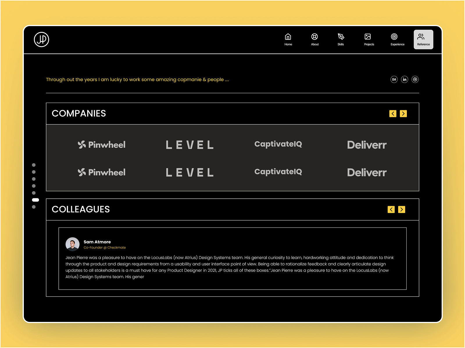UI/UX References by JeanPierre Giordano on Dribbble