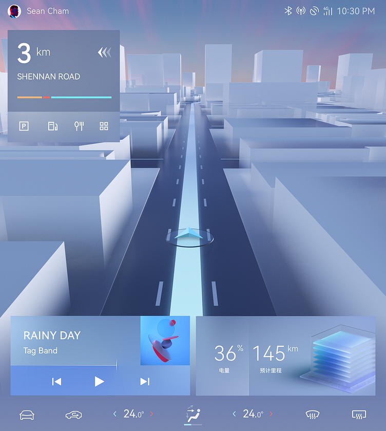 concept HMI design by SeanCham on Dribbble