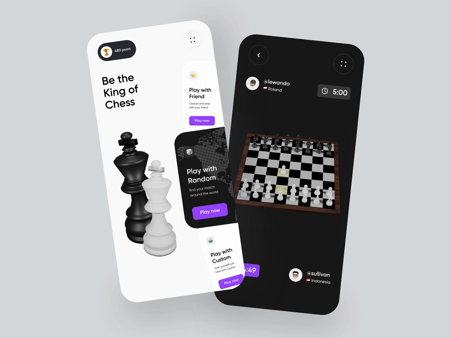 Chess Mobile App Exploration by Happy Milliarta for Odama on Dribbble