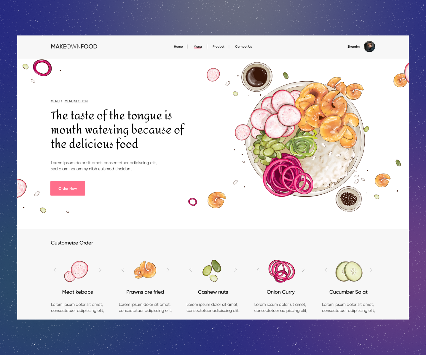 Country food Ui design by Aminul - UX/UI Designer for Troikagency - UX ...