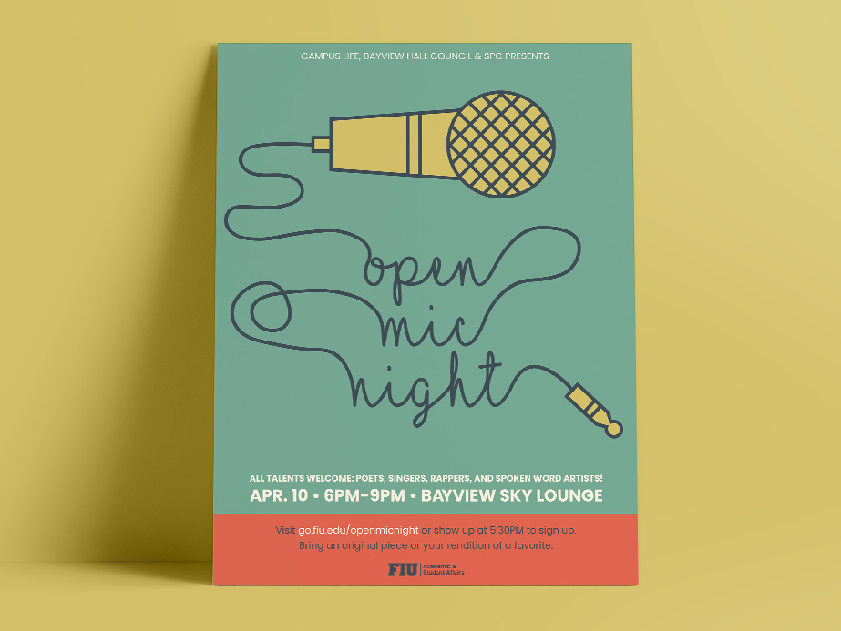 Open Mic Night by Andres Rojas on Dribbble