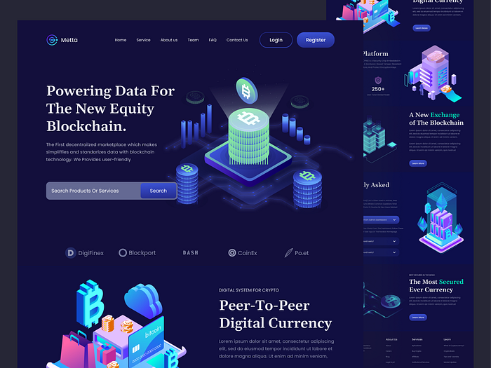 BitPro Currency web app design by syful islam for SylGraph on Dribbble