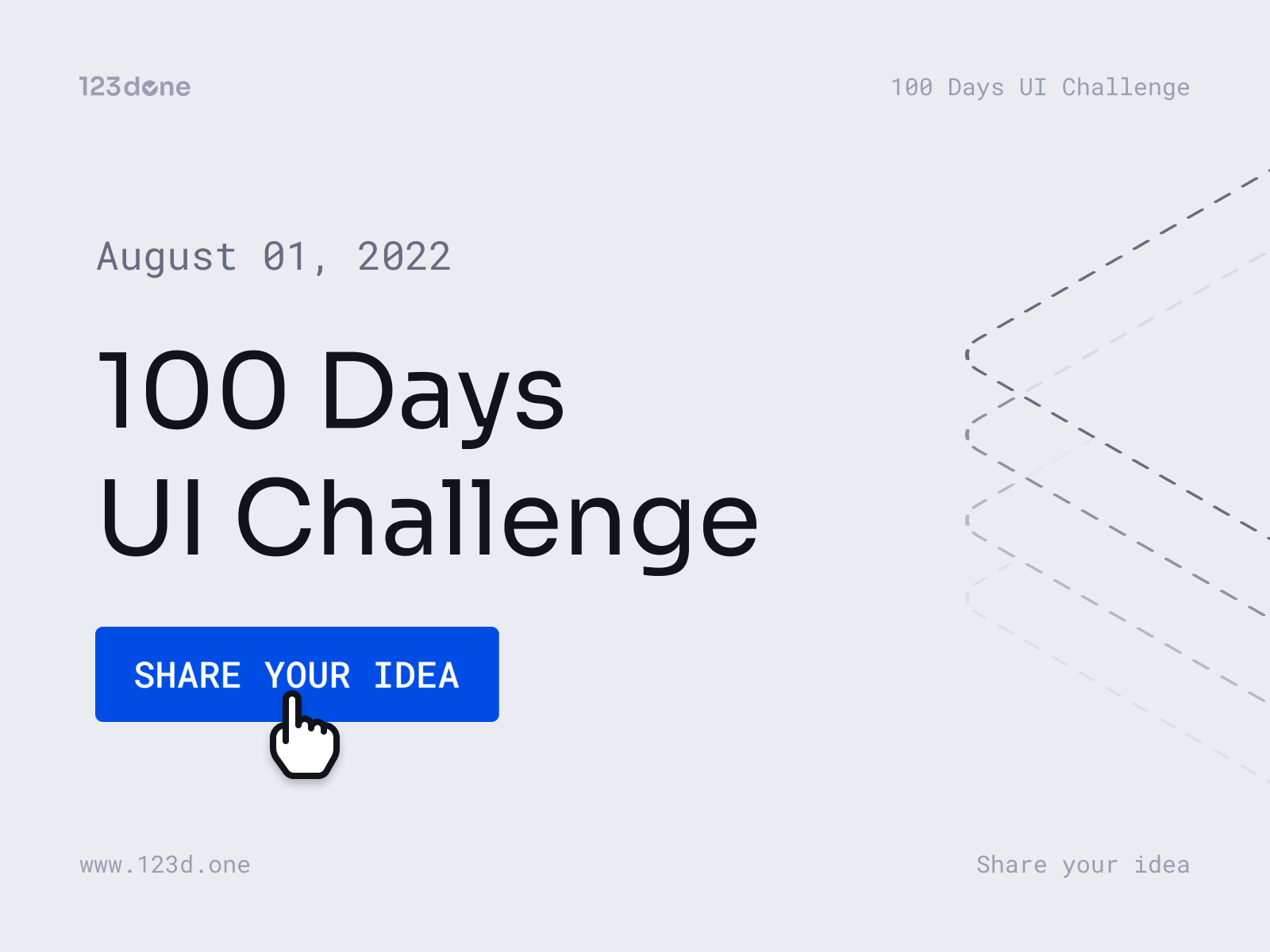 100 Days UI Challenge by Dima Groshev | 123done on Dribbble
