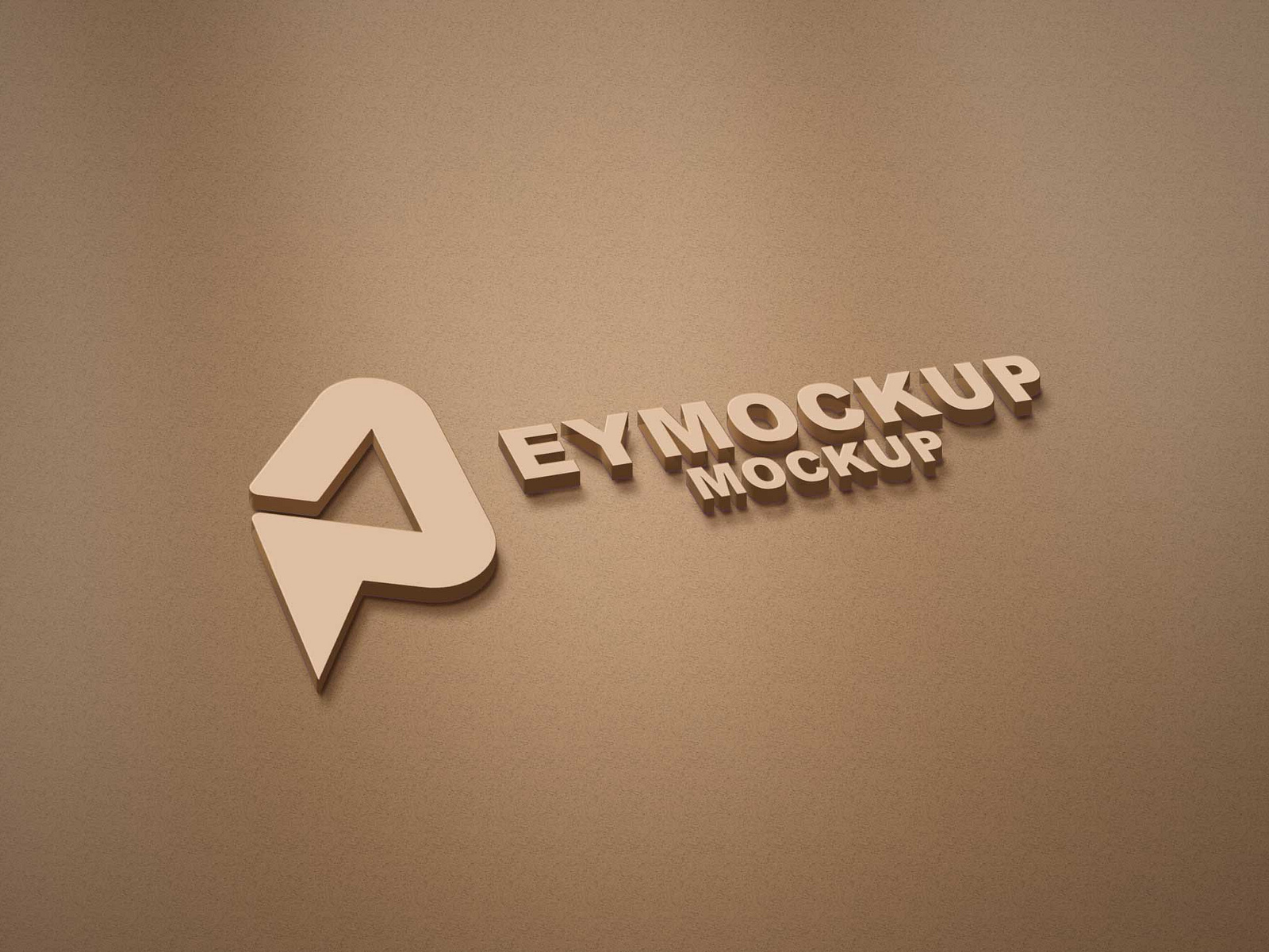Brown Paper 3D Logo Mockup by Priya Wankhede on Dribbble