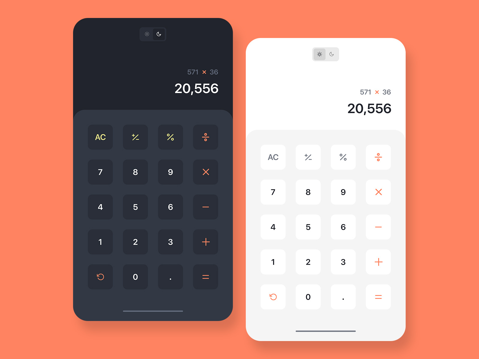 Calculator App UI by Jack 🤙 on Dribbble