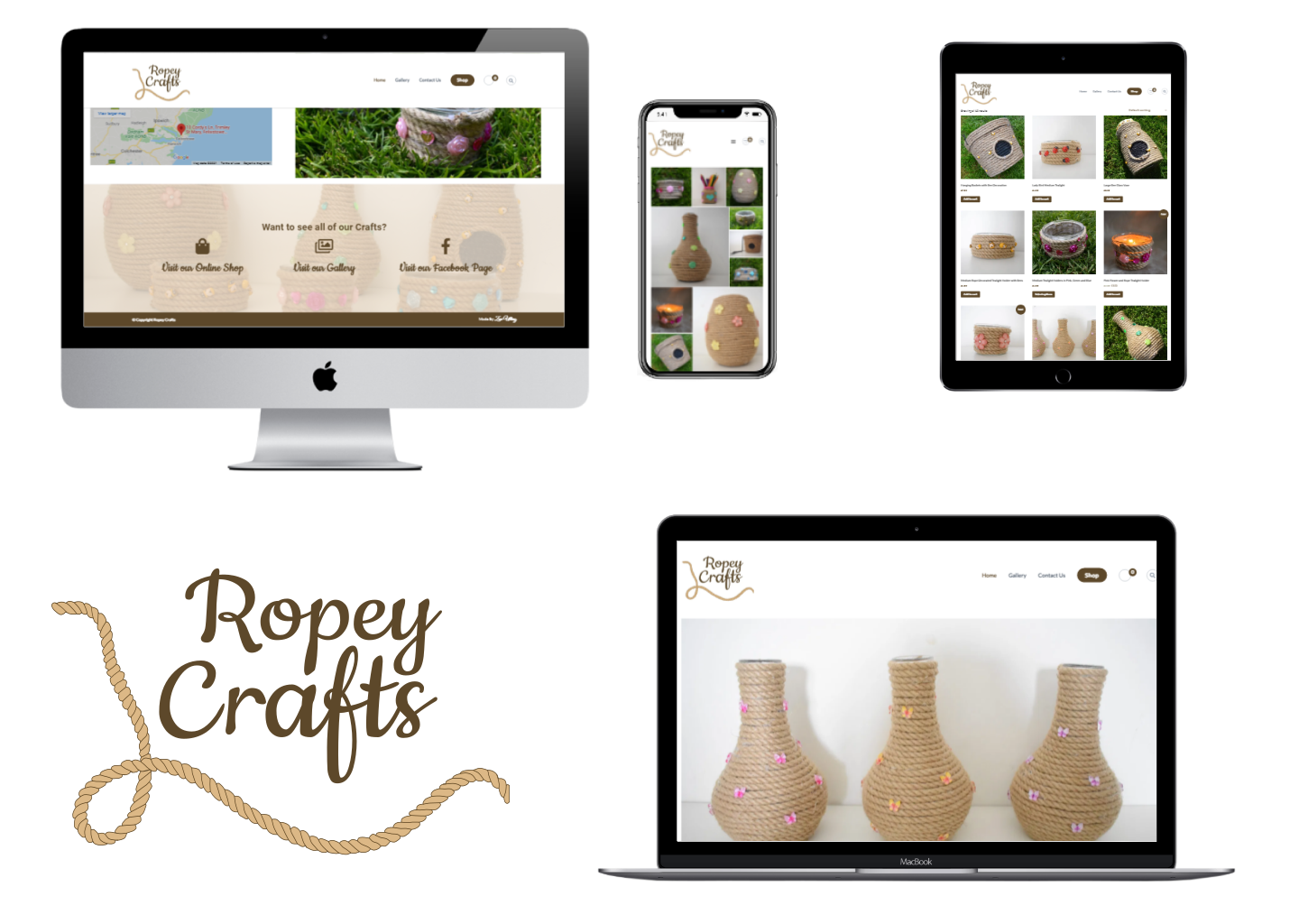 Ropey Crafts Website by Zoe Utting on Dribbble