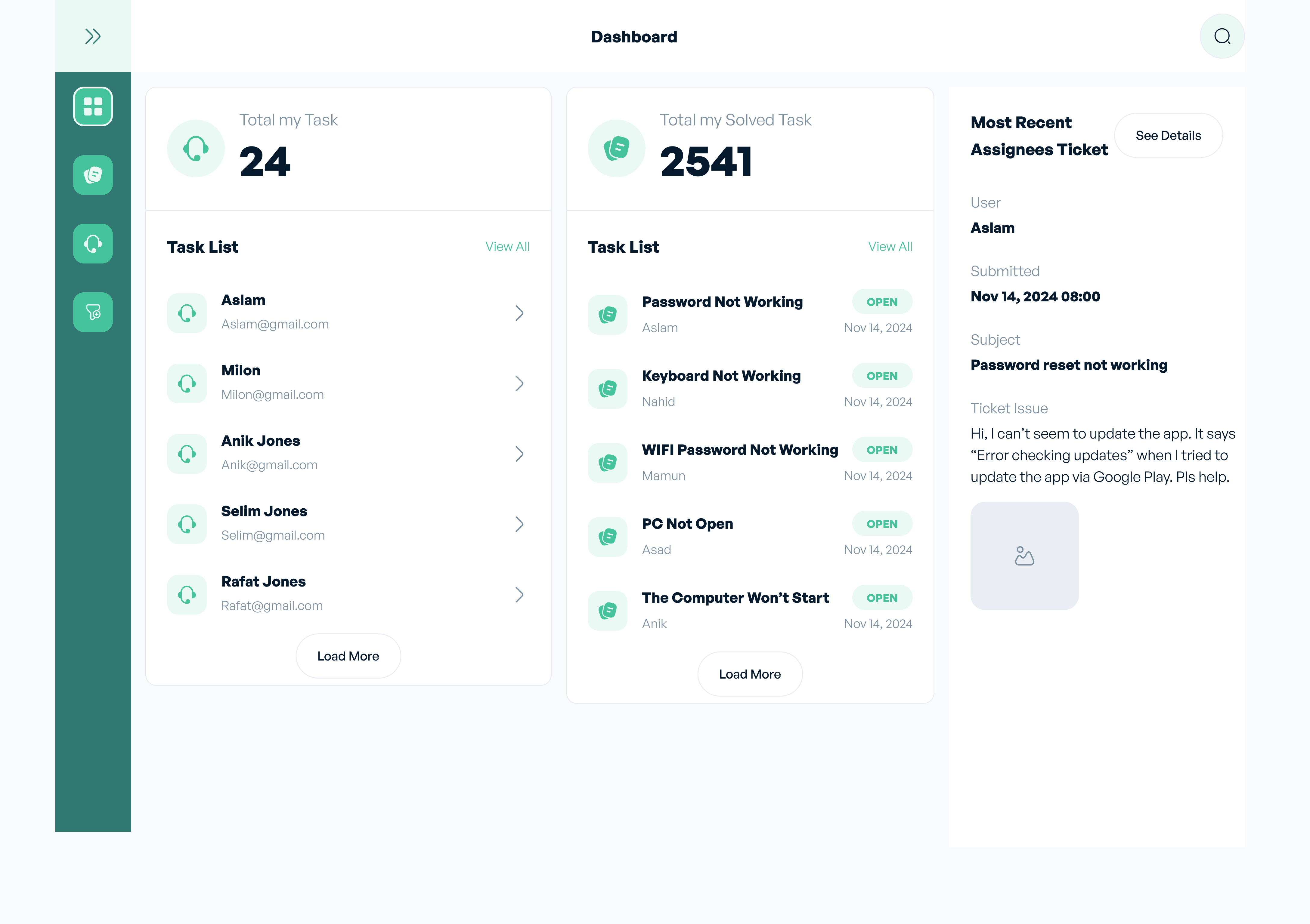 IT Support Ticketing System App by Md Nahid Hossain on Dribbble