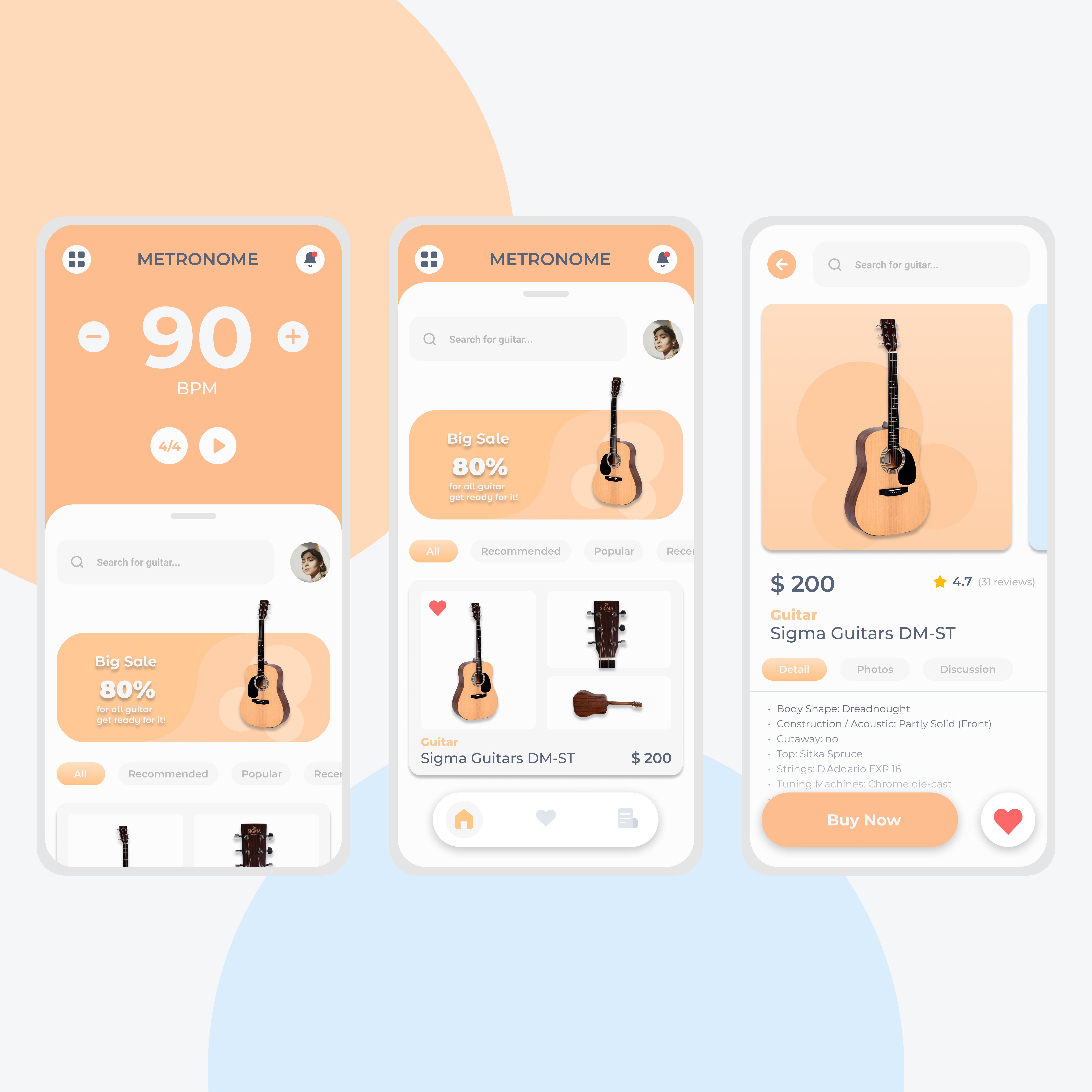 Music Store App by thofolio on Dribbble