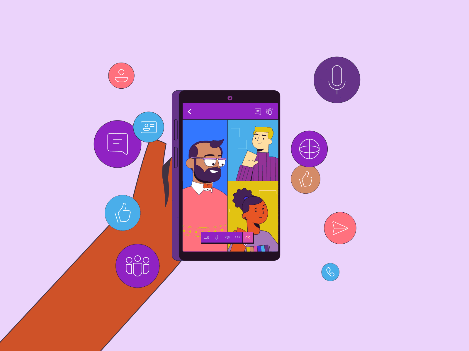 Microsoft Teams Call by Ryan Lopes on Dribbble