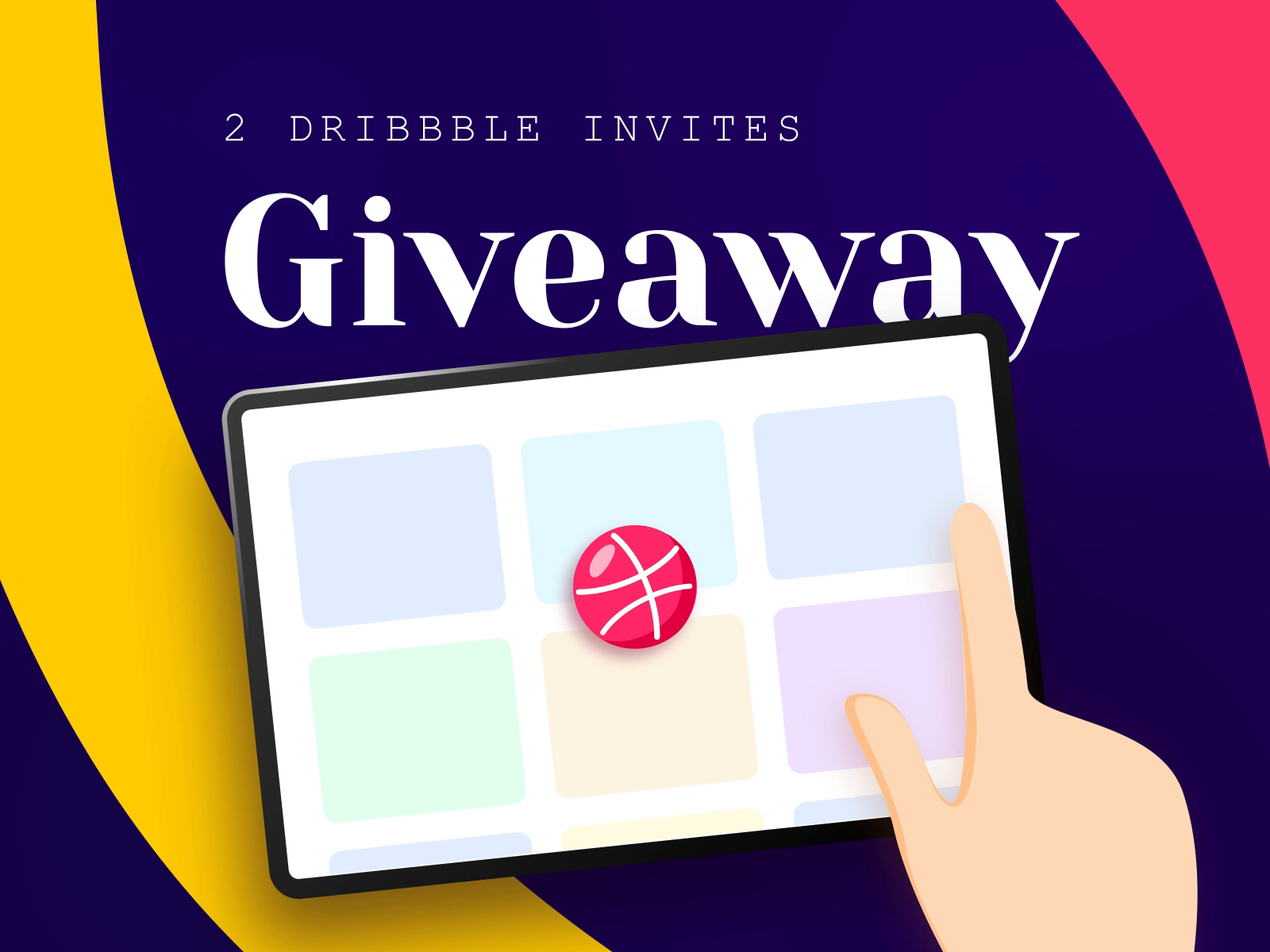 2 Dribbble invites giveaway by Mobiux Labs on Dribbble