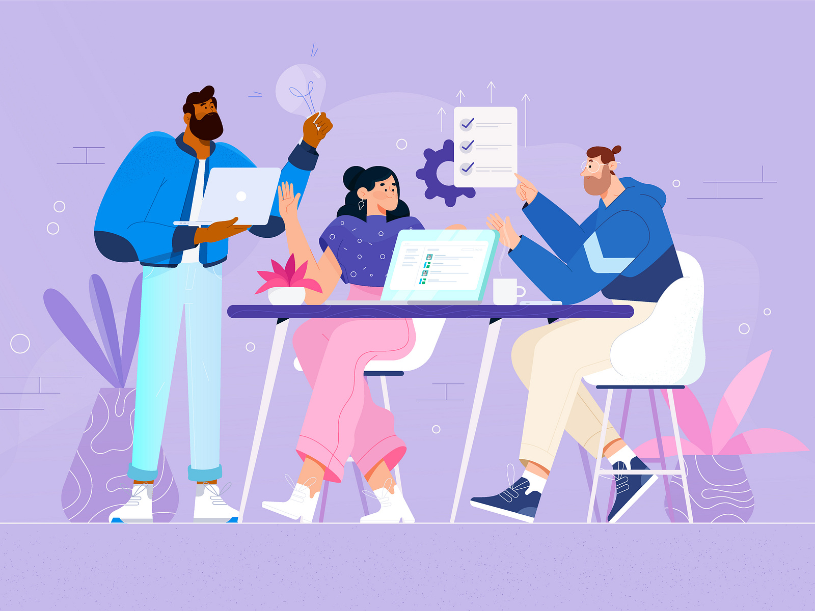 Teamwork by Carolina Contreras on Dribbble