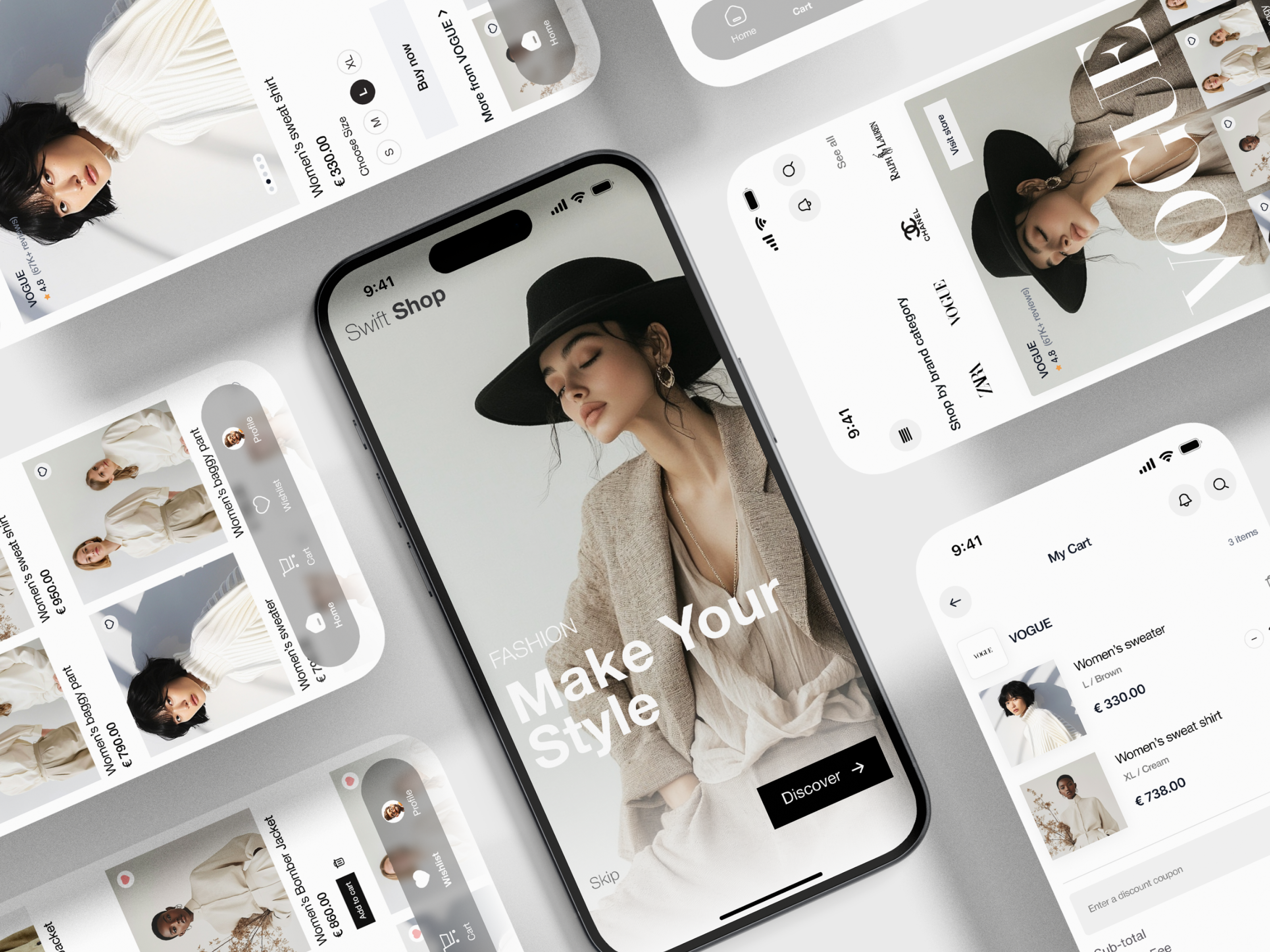 E-Commerce Fashion Mobile App UI/UX Design | SwiftShop by Creative Axis | UX Rockstars on Dribbble