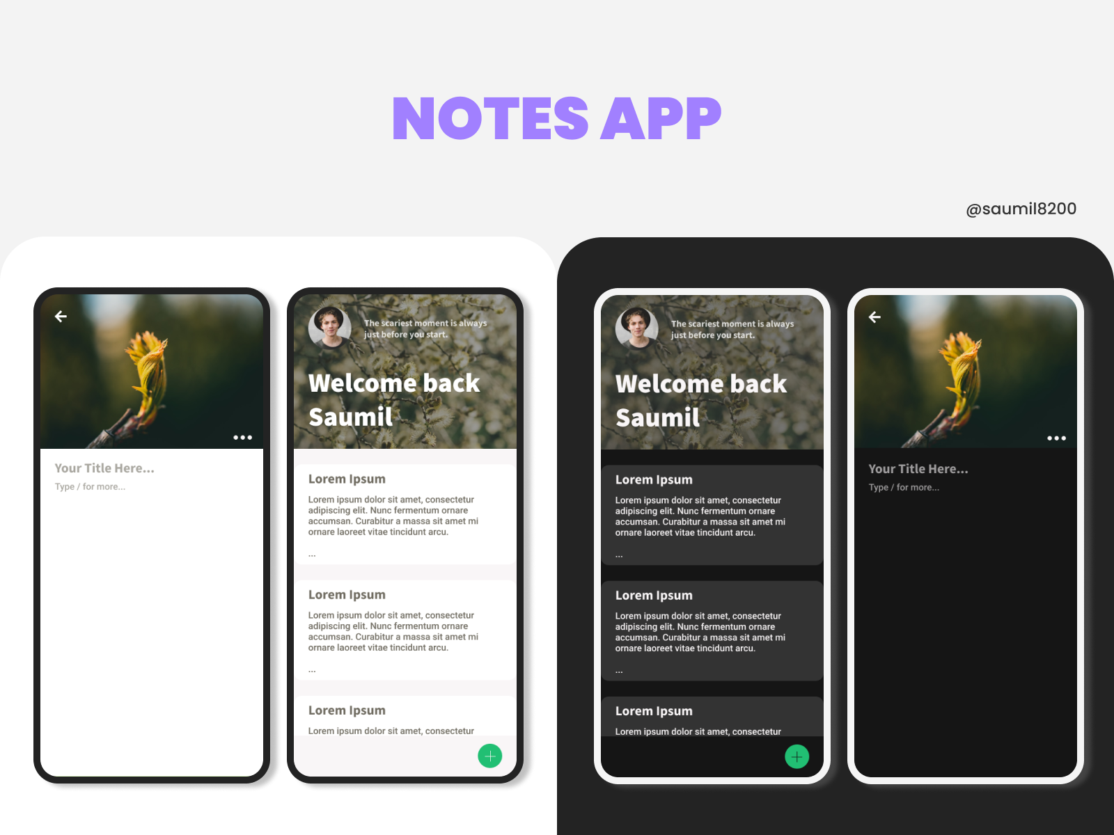 Note App by Saumil Shah on Dribbble