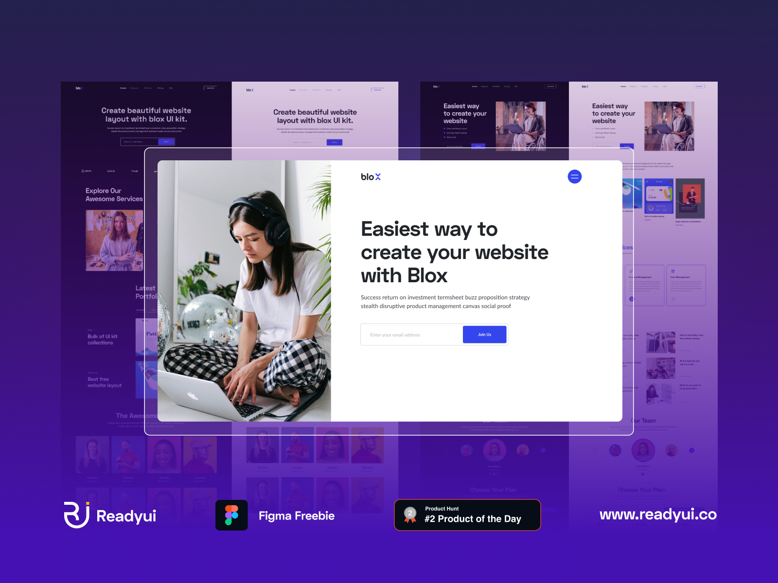200+ Production Ready UI Blocks by Readyui on Dribbble