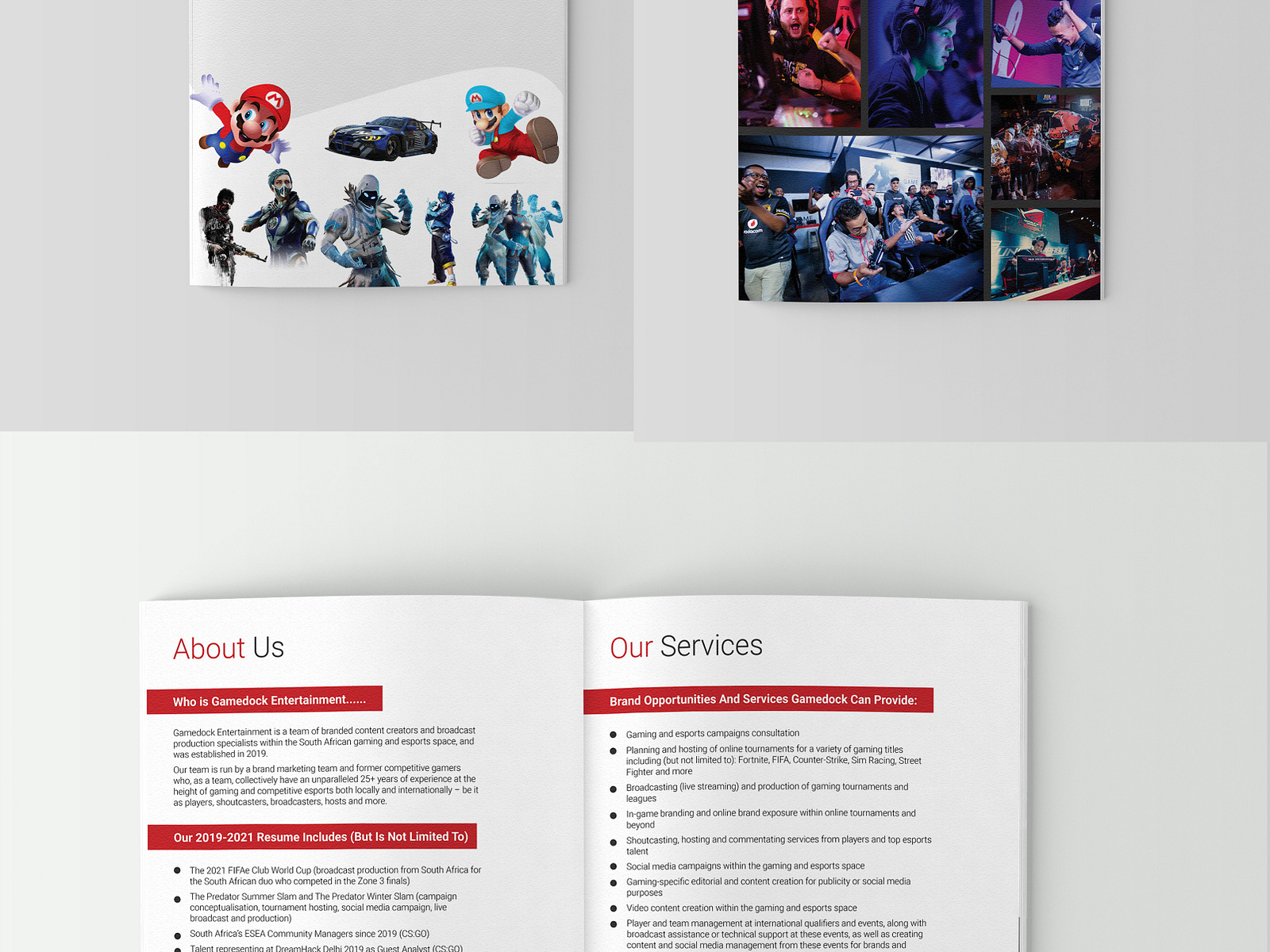 Gaming Company Brochure Design by Md. Shariful Islam on Dribbble