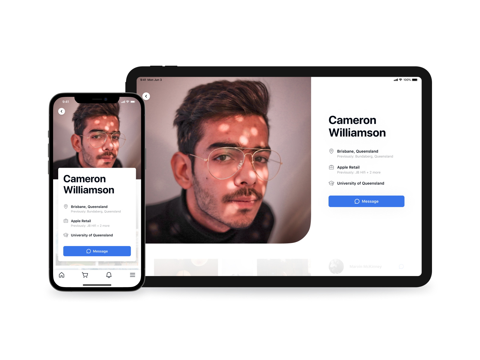 Facebook Profile Redesign by Kelvin O'Shea on Dribbble